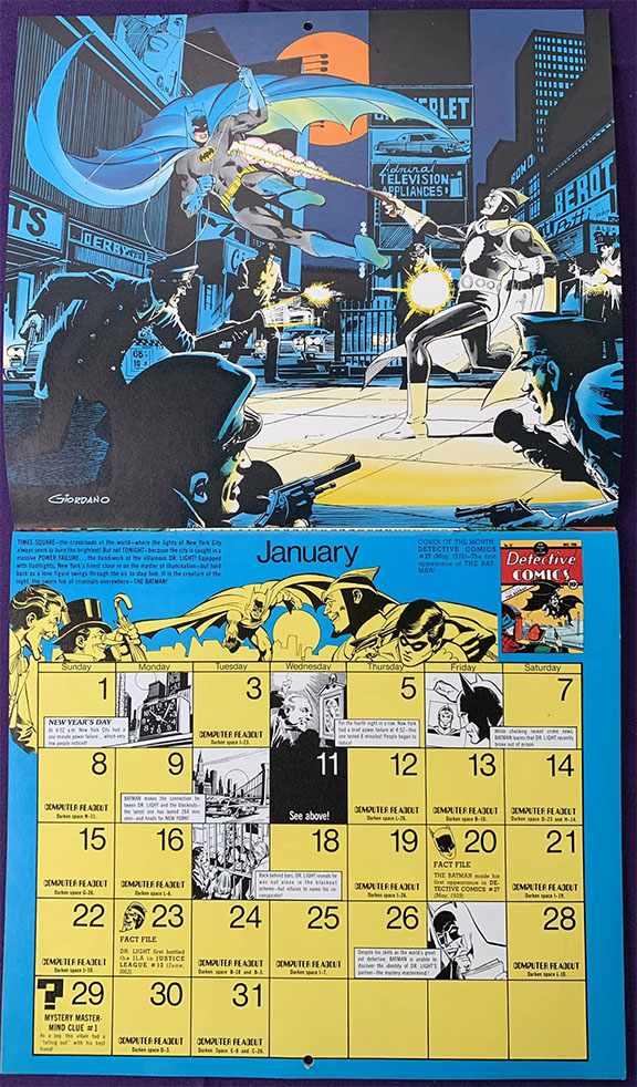 The DC 1978 Calendar of Super-Spectacular Disasters - Jim McClain Presents